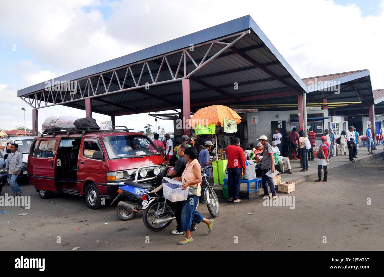 Central Bus station in Antananarivo, Madagascar Stock Photo - Alamy