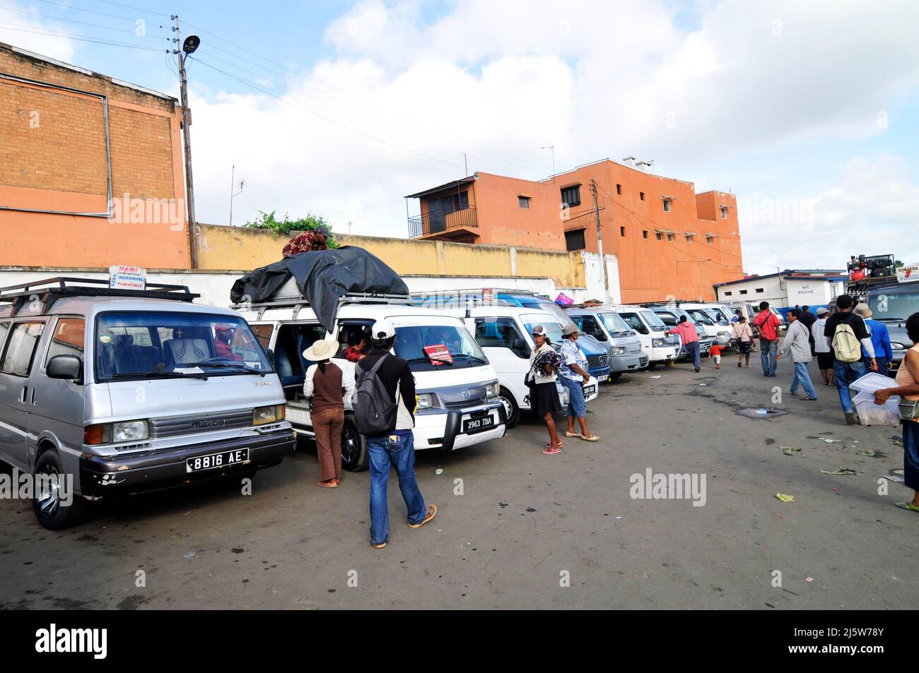Central Bus station in Antananarivo, Madagascar Stock Photo - Alamy