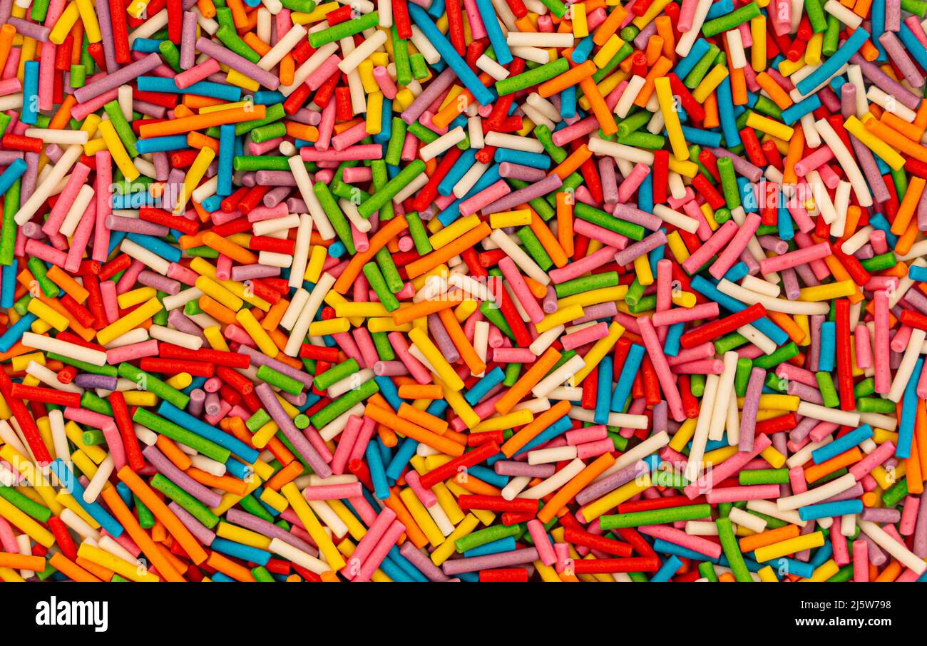 Dots of sugar sprinkles, cake and pastry decoration, lots of sprinkles ...