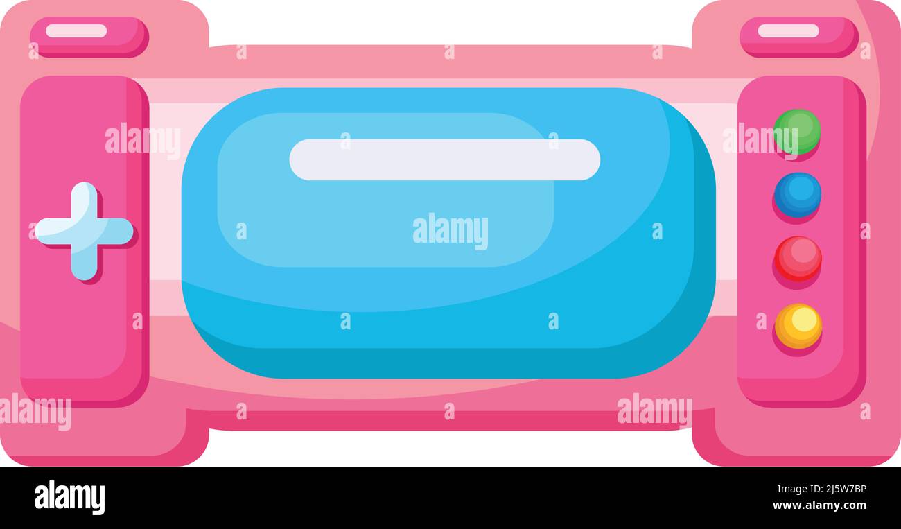 Pink video game control Stock Vector Images - Alamy