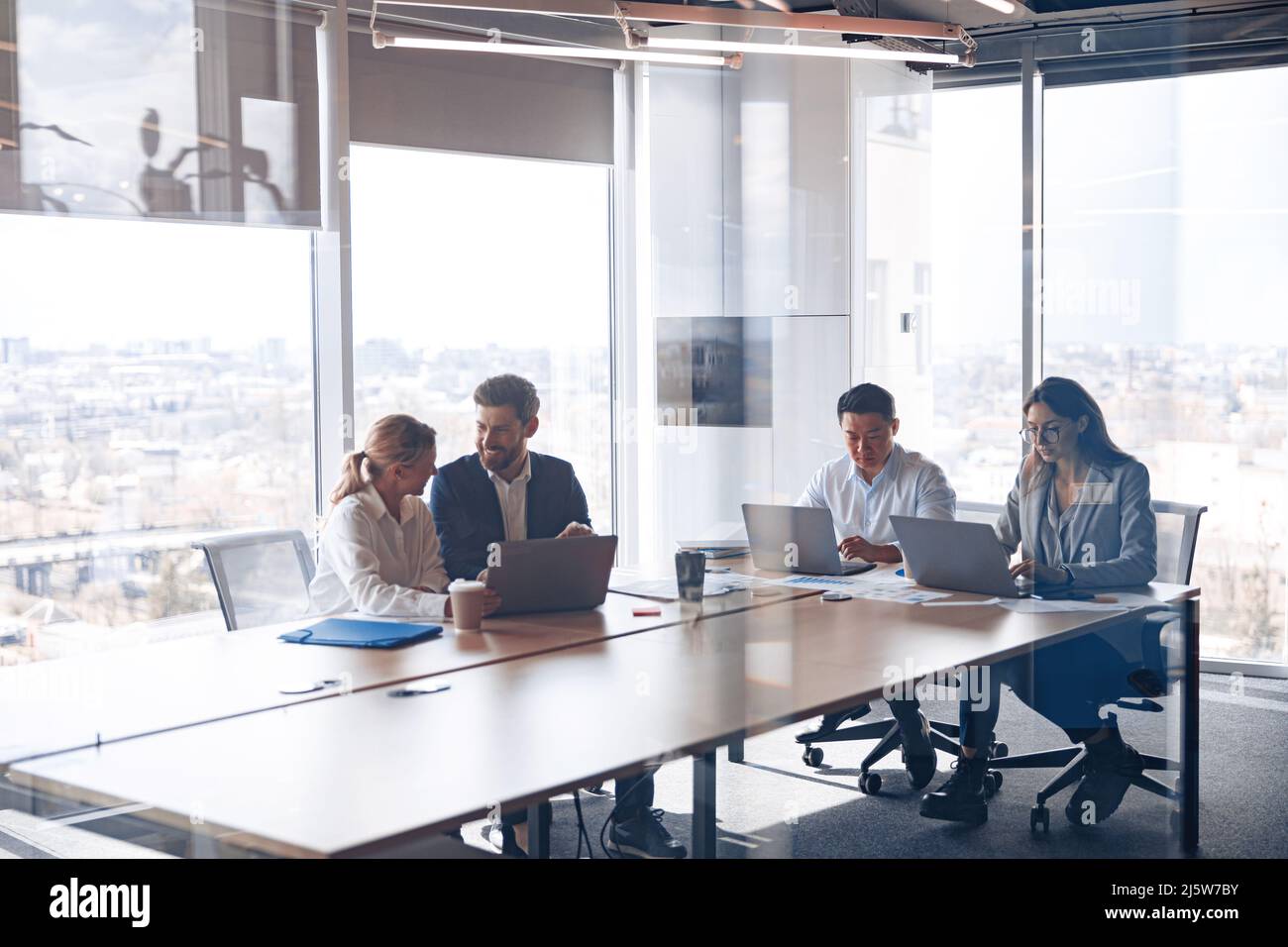 Business Team Professional Occupation Workplace Concept. Teamwork in ...