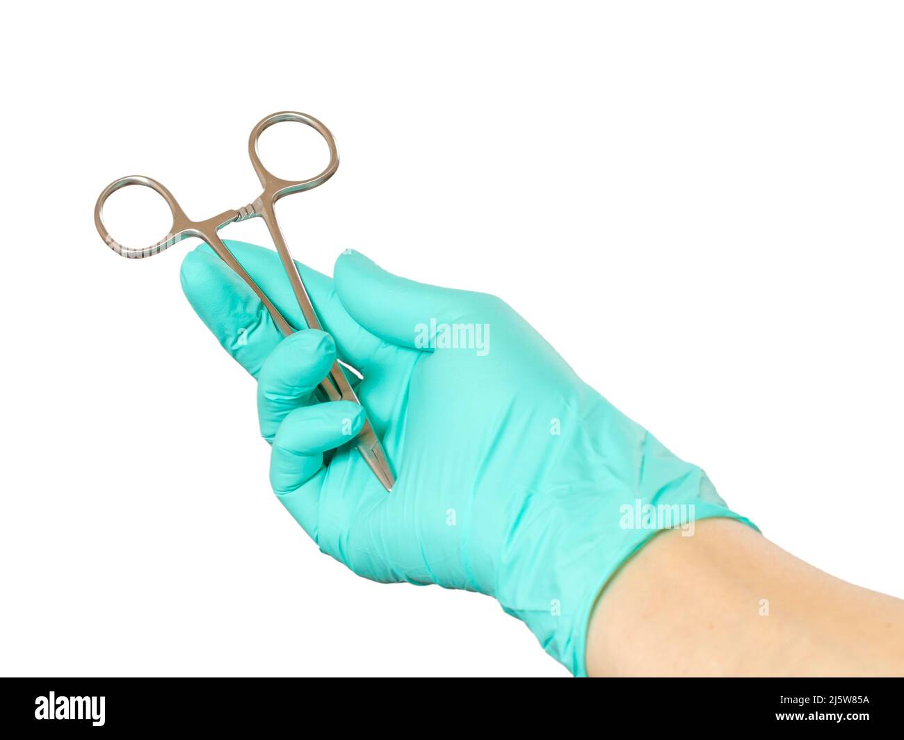 Woman's hand with medical tool in the white background Stock Photo - Alamy