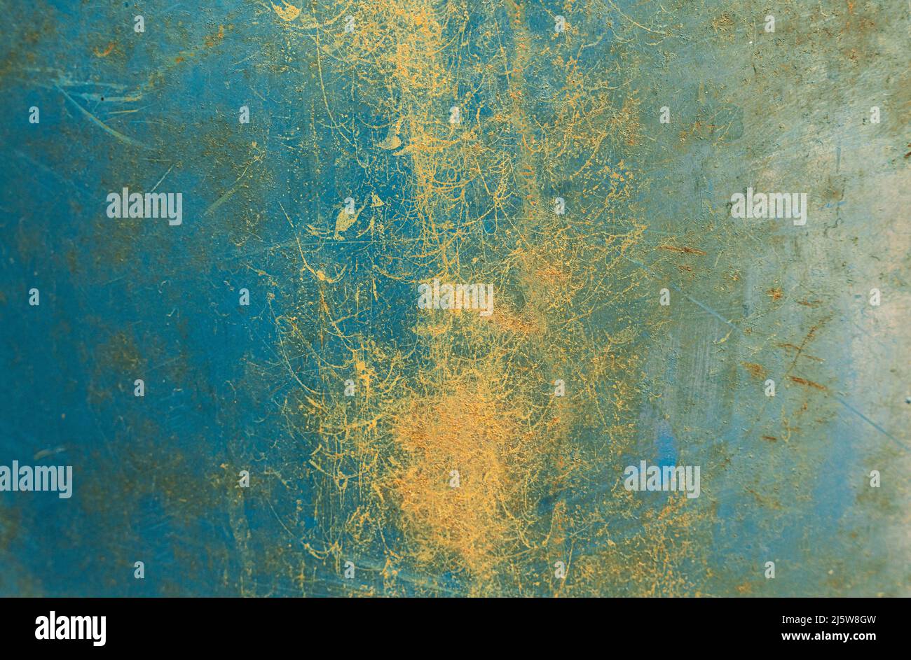 brown and green old rust metal plate background or vintage abstract ...