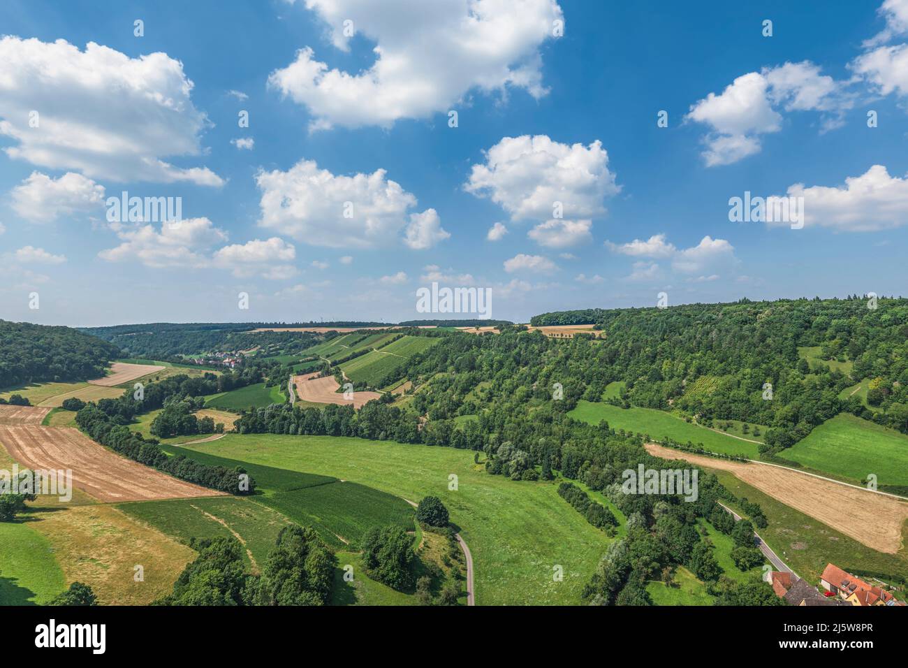 Tauber valley cycle path hi-res stock photography and images - Alamy