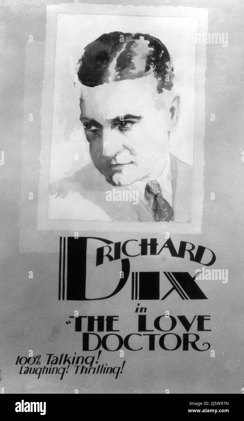 Hand Painted Display for RICHARD DIX in THE LOVE DOCTOR 1929 director ...