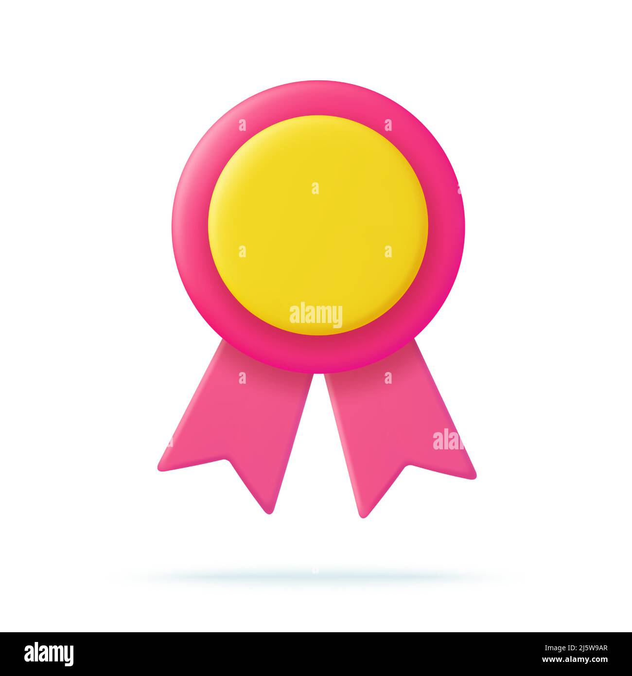 3d Winner medal with ribbon Stock Vector Image & Art - Alamy