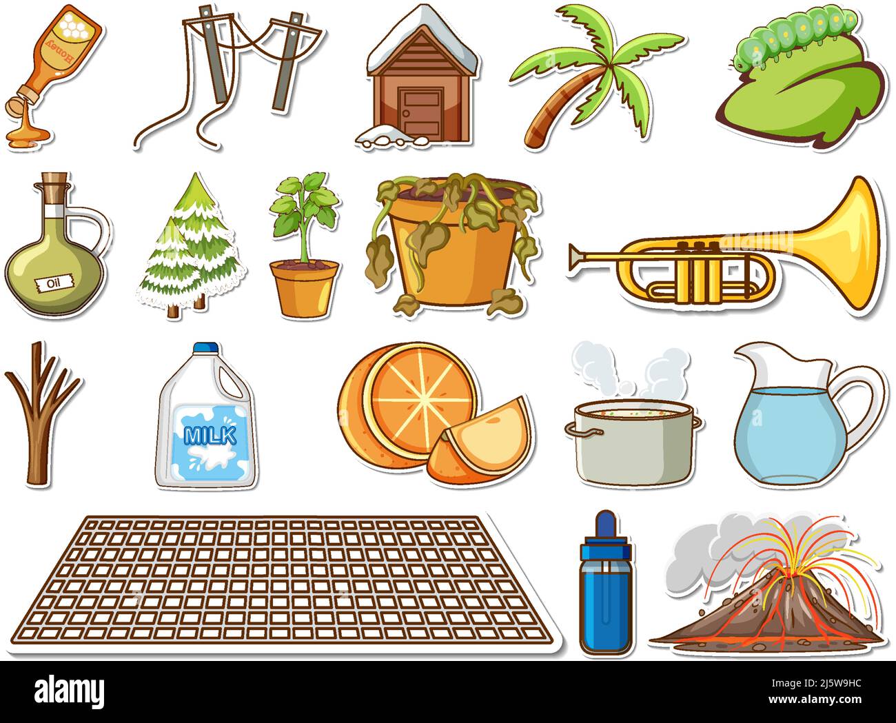 Everyday objects illustration hi-res stock photography and images - Alamy