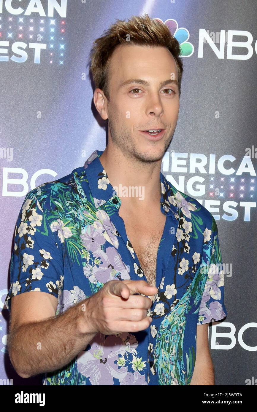LOS ANGELES - APR 25: Riker Lynch at the America’s Song Contest Semi ...