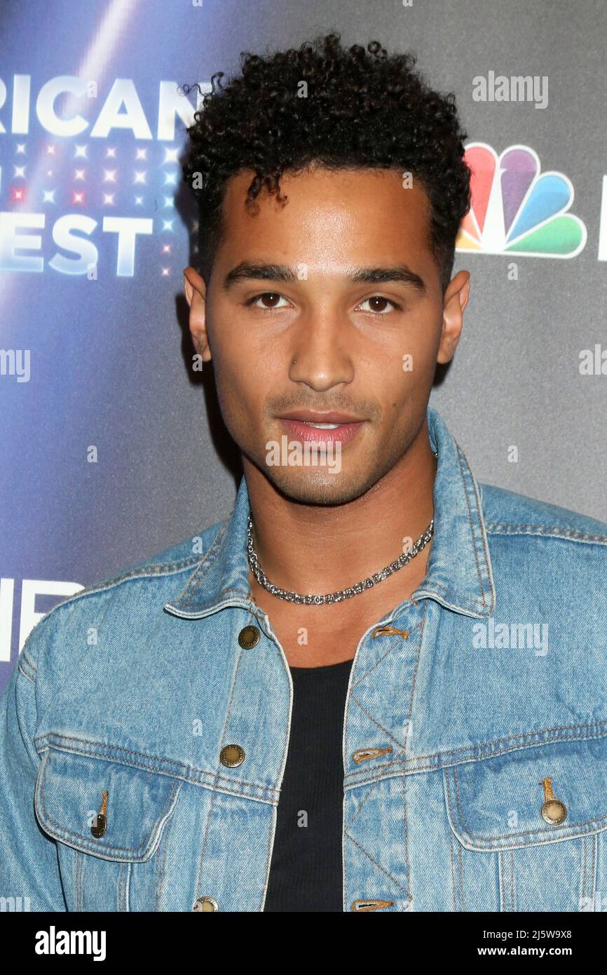 LOS ANGELES - APR 25: Devin Way at the America’s Song Contest Semi ...