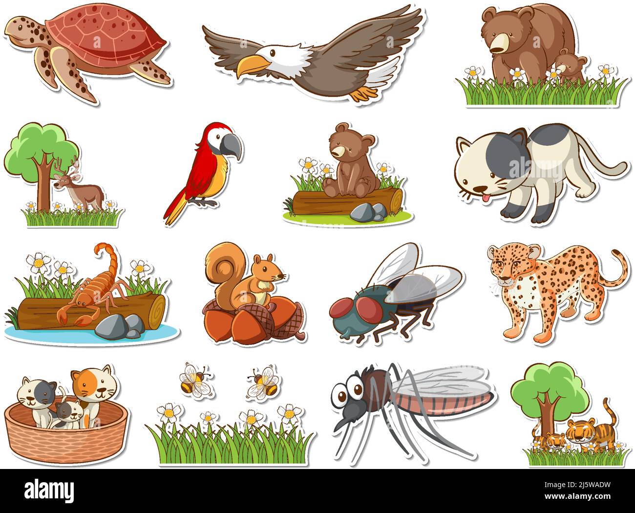 Flying turtle cartoon illustration hi-res stock photography and images ...