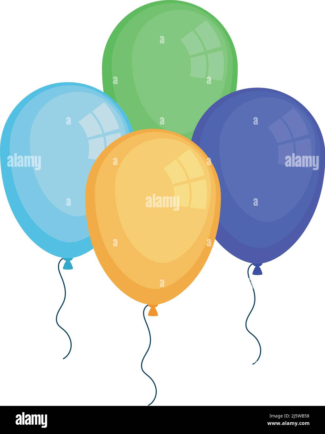 balloons helium floating Stock Vector Image & Art - Alamy