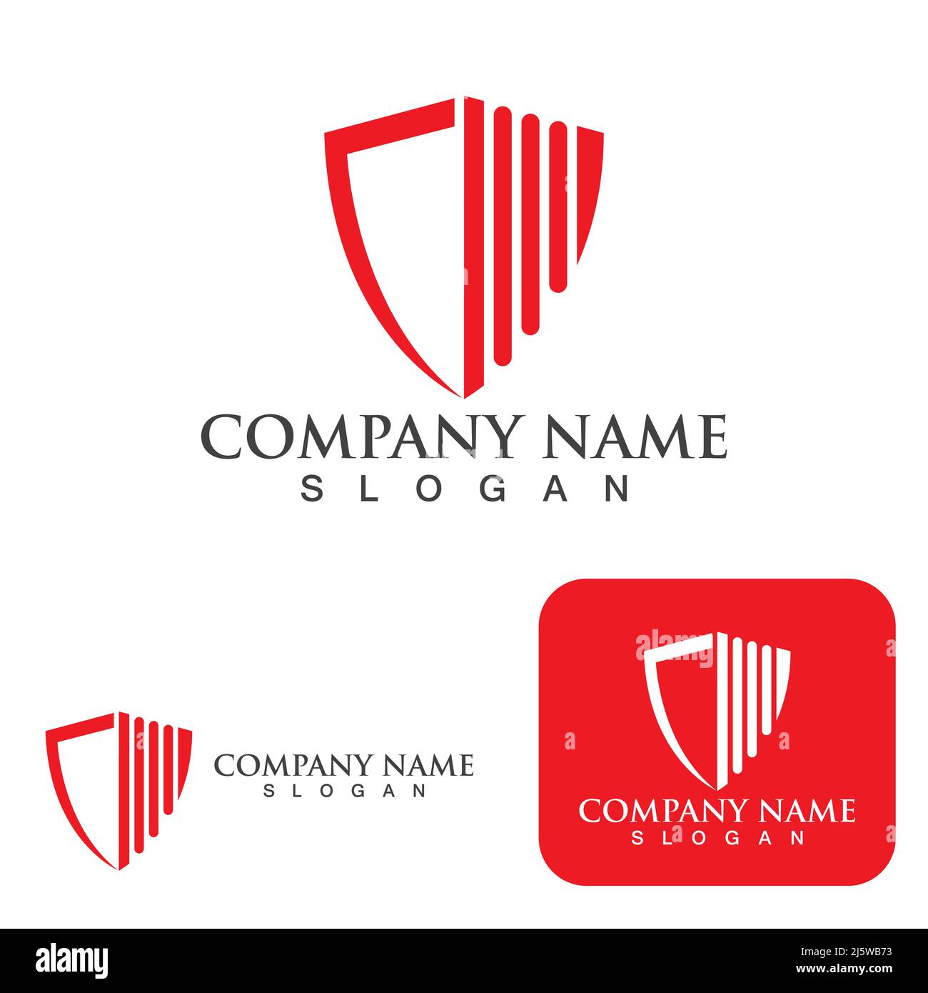 Shield Security Logo Template vector icon illustration Stock Vector ...