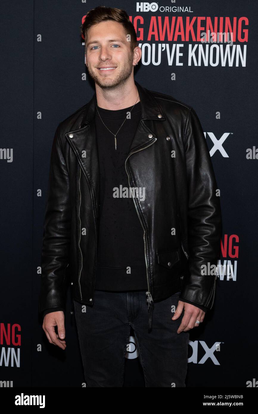 New York, New York, Apr. 25, 2022, Corey Mach attends the premiere ...