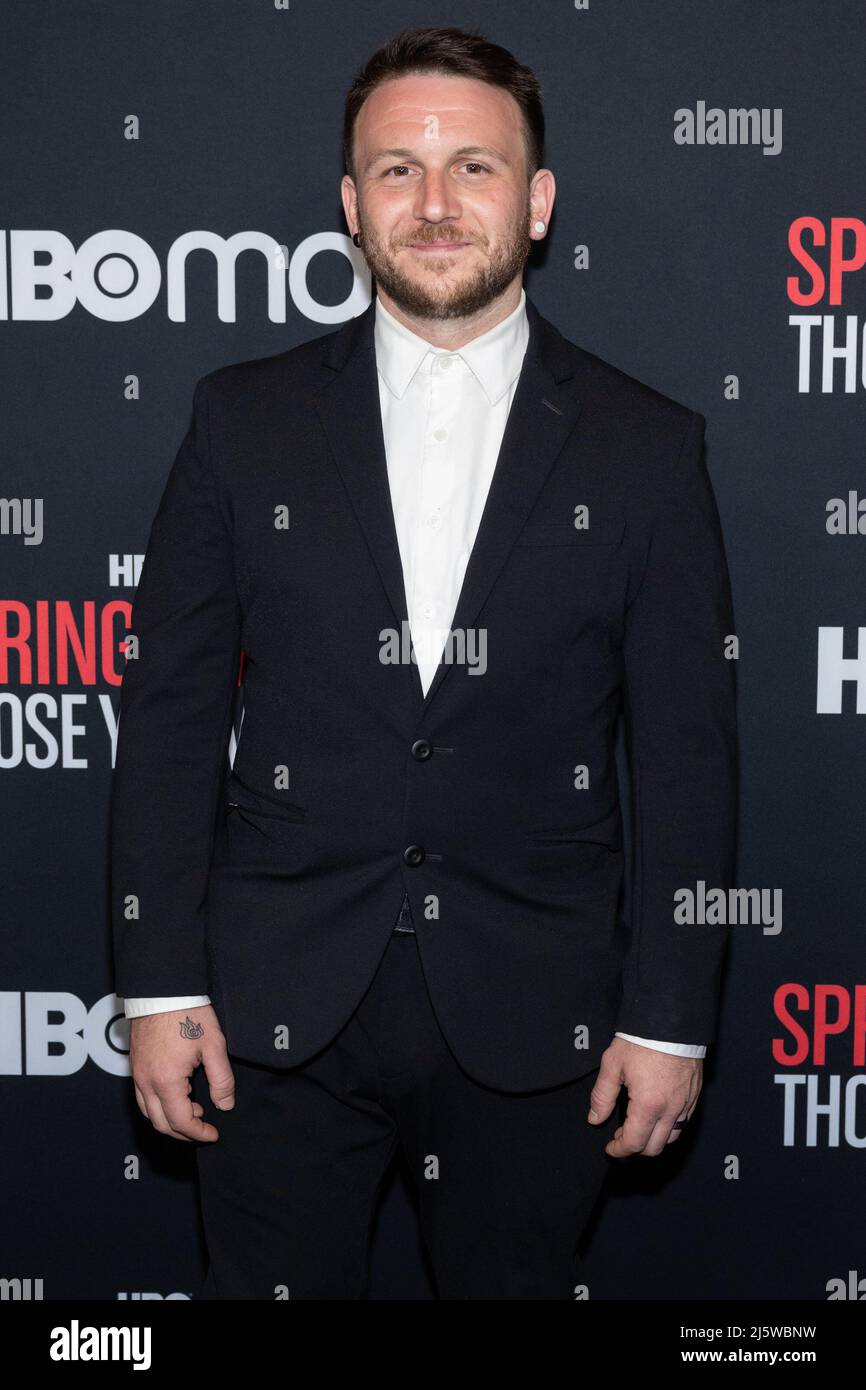 New York, New York, Apr. 25, 2022, Gerard Canonico attends the premiere ...
