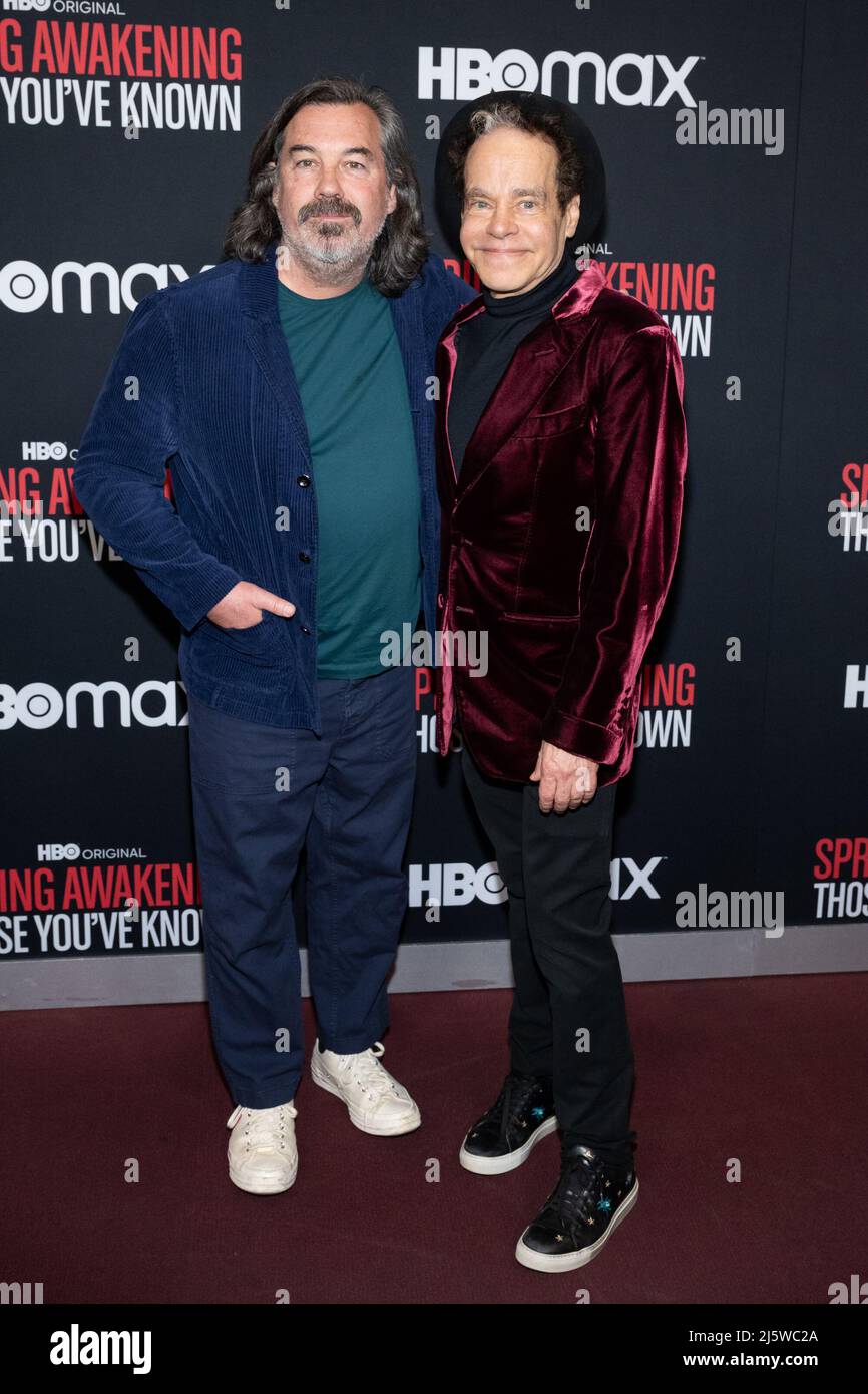 New York, New York, Apr. 25, 2022, Duncan Sheik and Steven Sater attend ...
