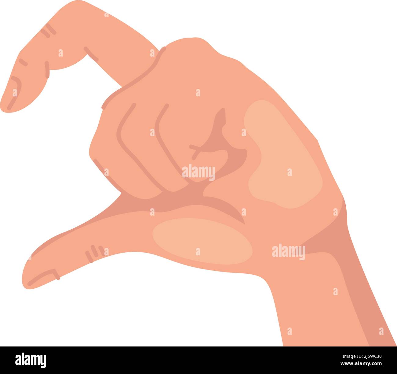 hand forming half heart Stock Vector Image & Art - Alamy