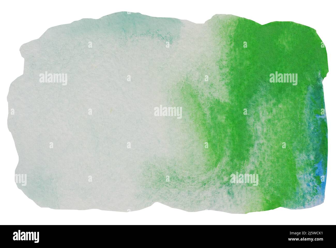 Abstract pattern blue with green color and yellow isolated on white ...