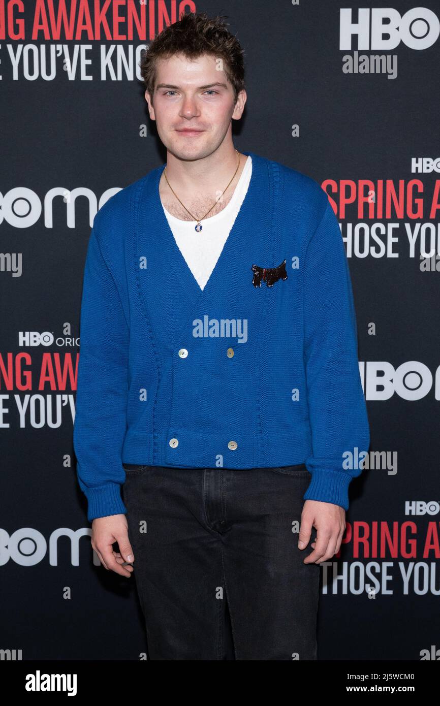 New York, New York, Apr. 25, 2022, Colton Ryan attends the premiere ...