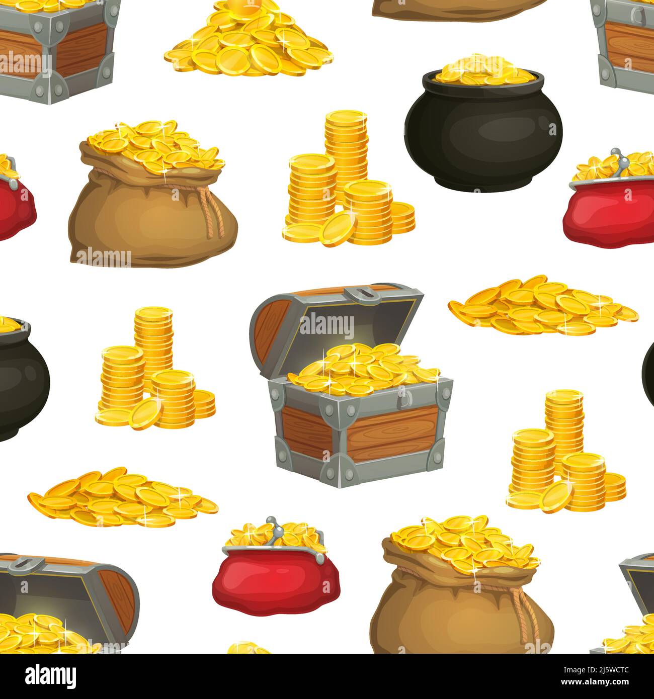 Gold nuggets box Stock Vector Images - Alamy