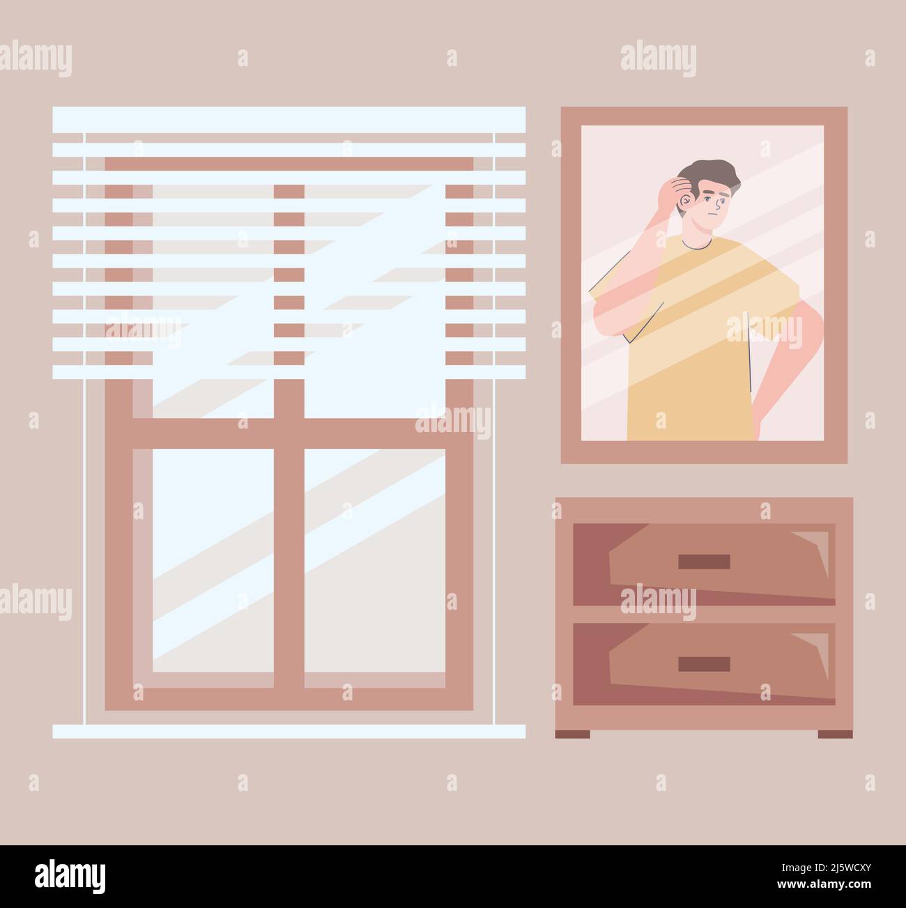 room house indoor scene Stock Vector Image & Art - Alamy