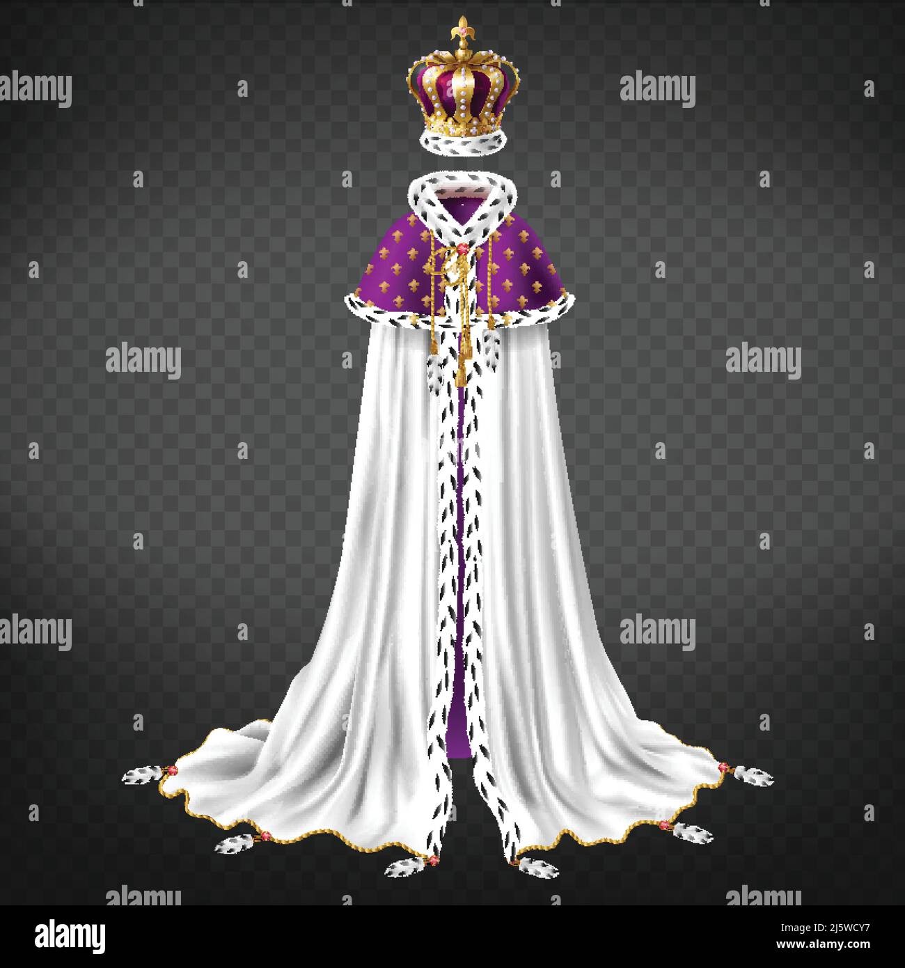 Royal robe ermine hi-res stock photography and images - Alamy