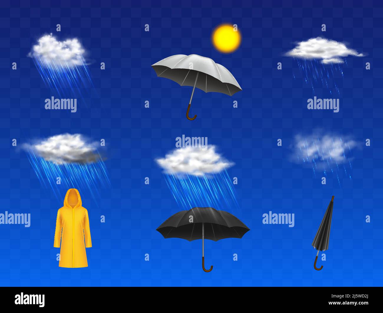 Severe rainfall Stock Vector Images - Alamy