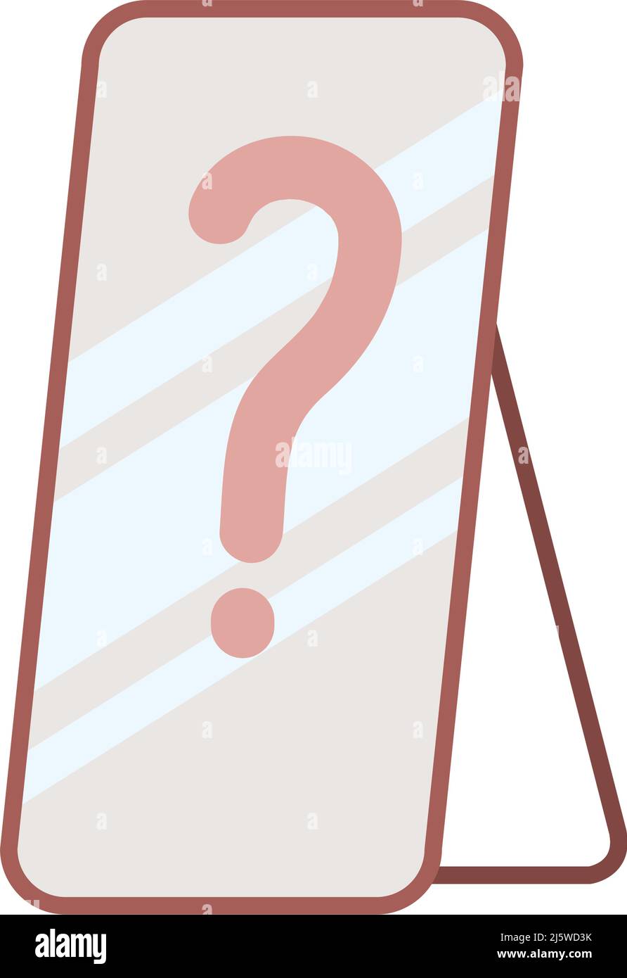 question mark in mirror Stock Vector Image & Art - Alamy