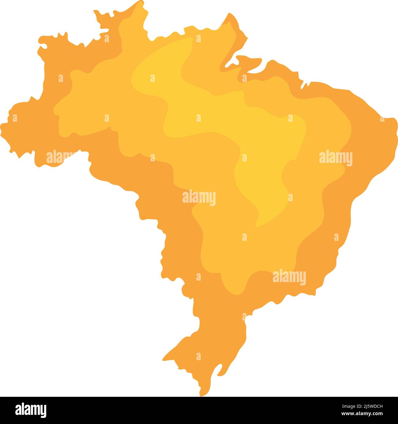 yellow brazil map silhouette Stock Vector Image & Art - Alamy