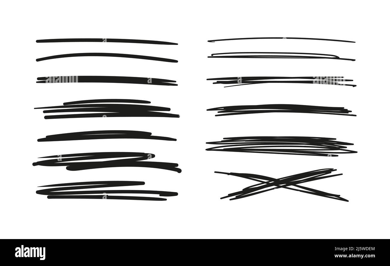 Hand drawn lines doodle Stock Vector Images - Alamy