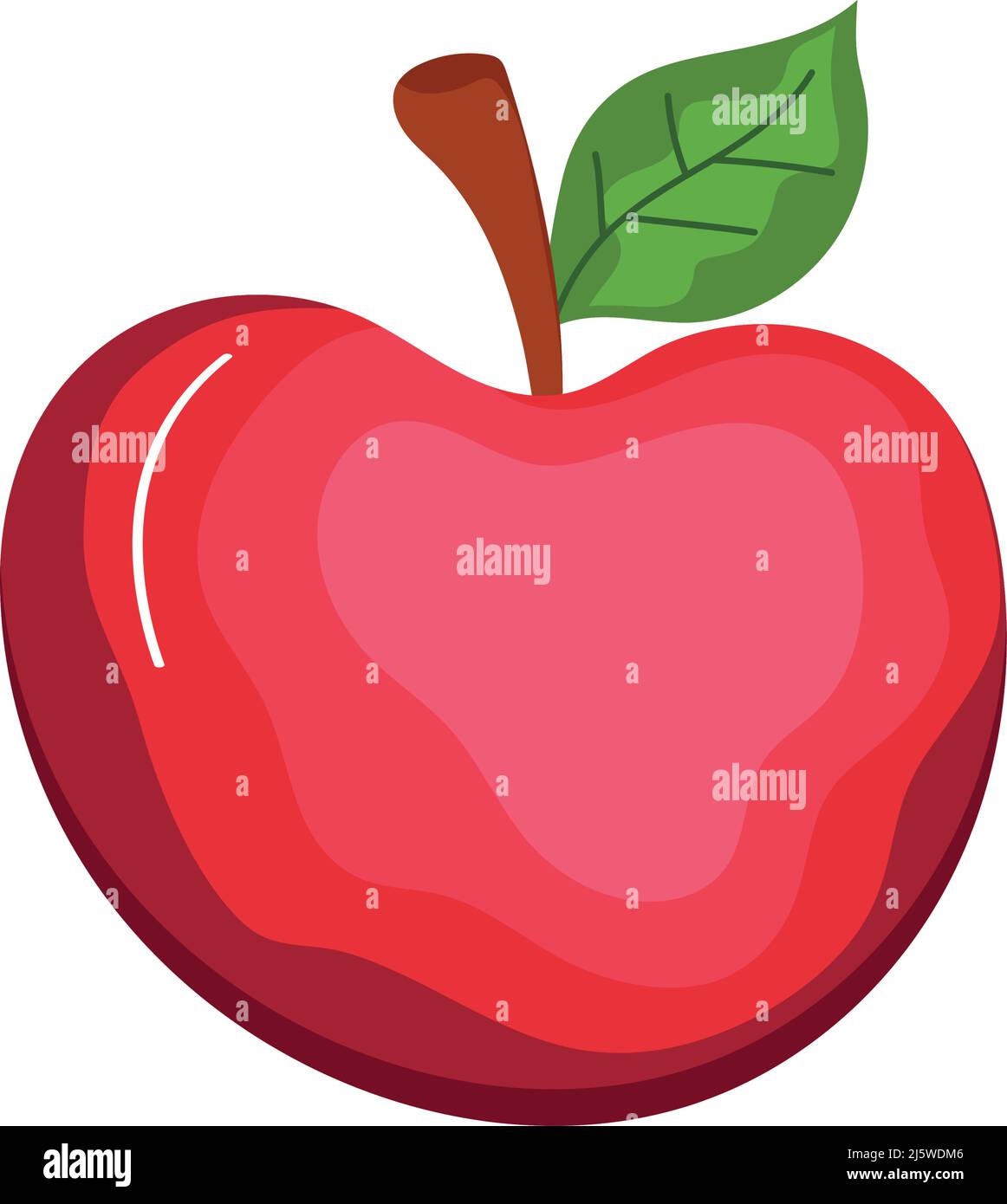 apple fresh fruit Stock Vector Image & Art - Alamy