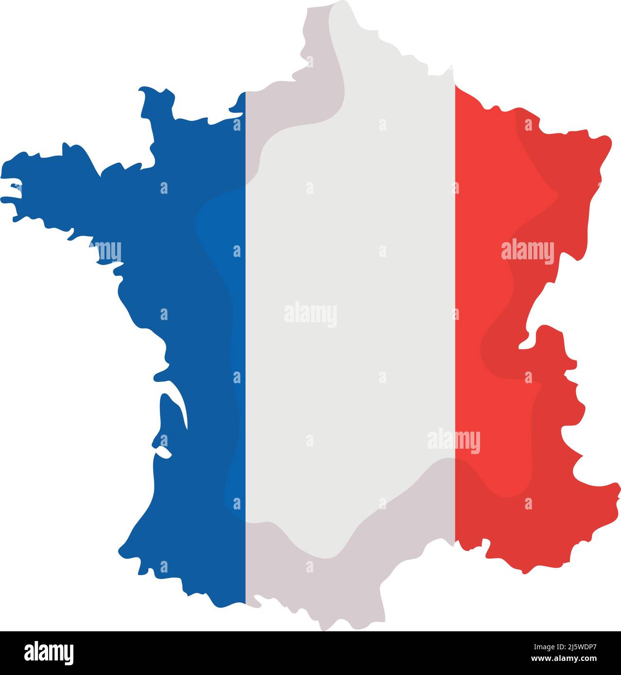 france flag in map Stock Vector Image & Art - Alamy