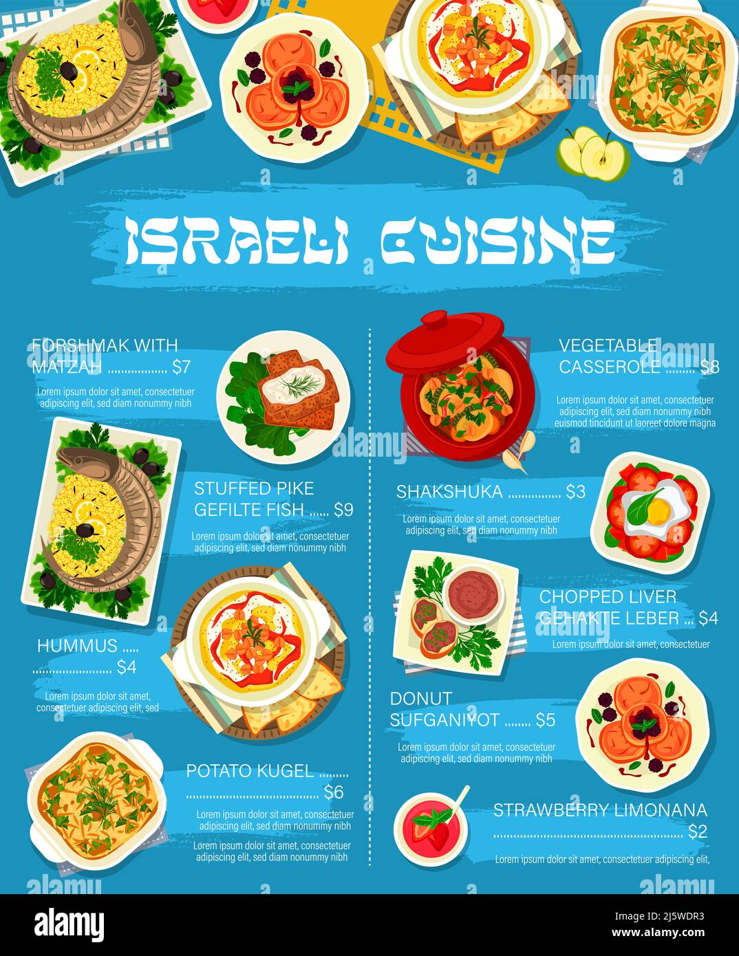 Jewish restaurant cafe Stock Vector Images - Alamy