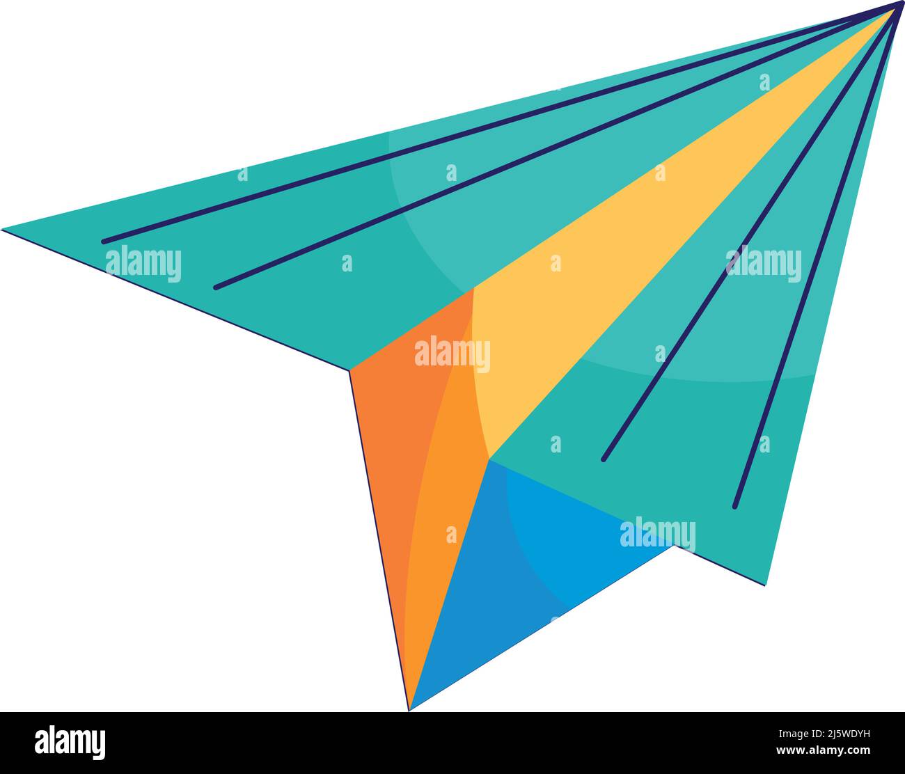 paper airplane flying Stock Vector Image & Art - Alamy