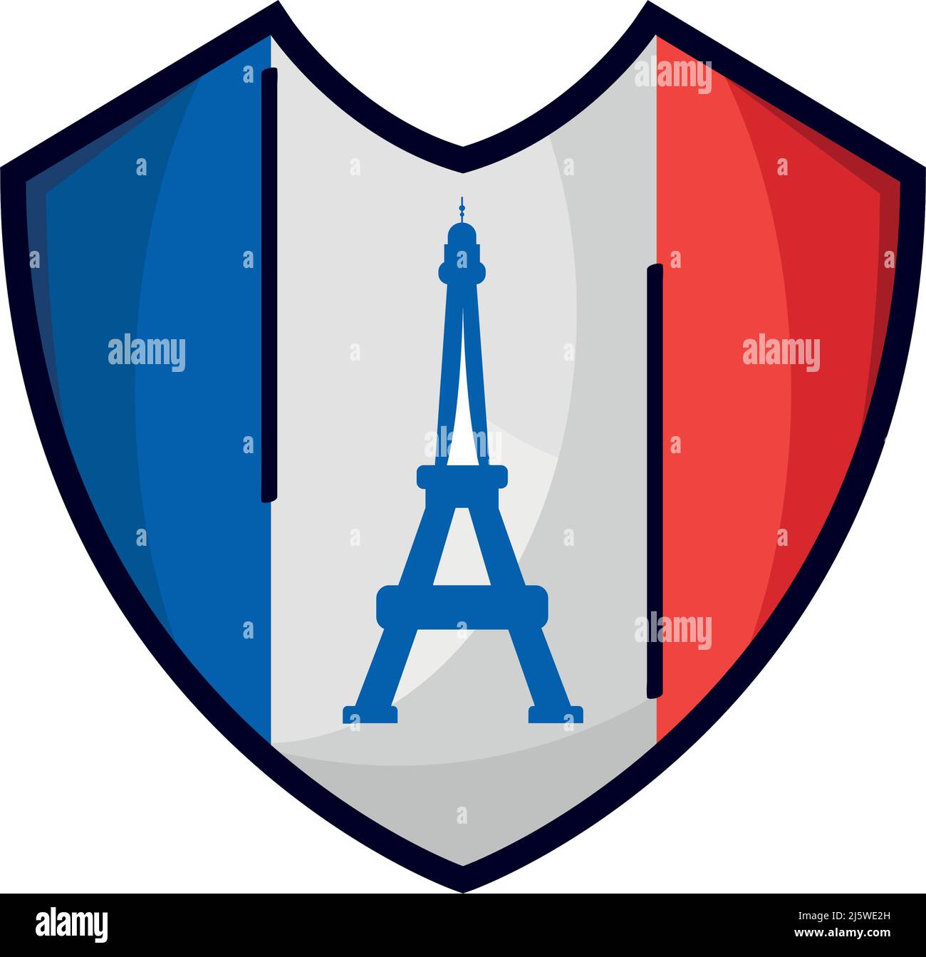 Paris shield Stock Vector Images - Alamy