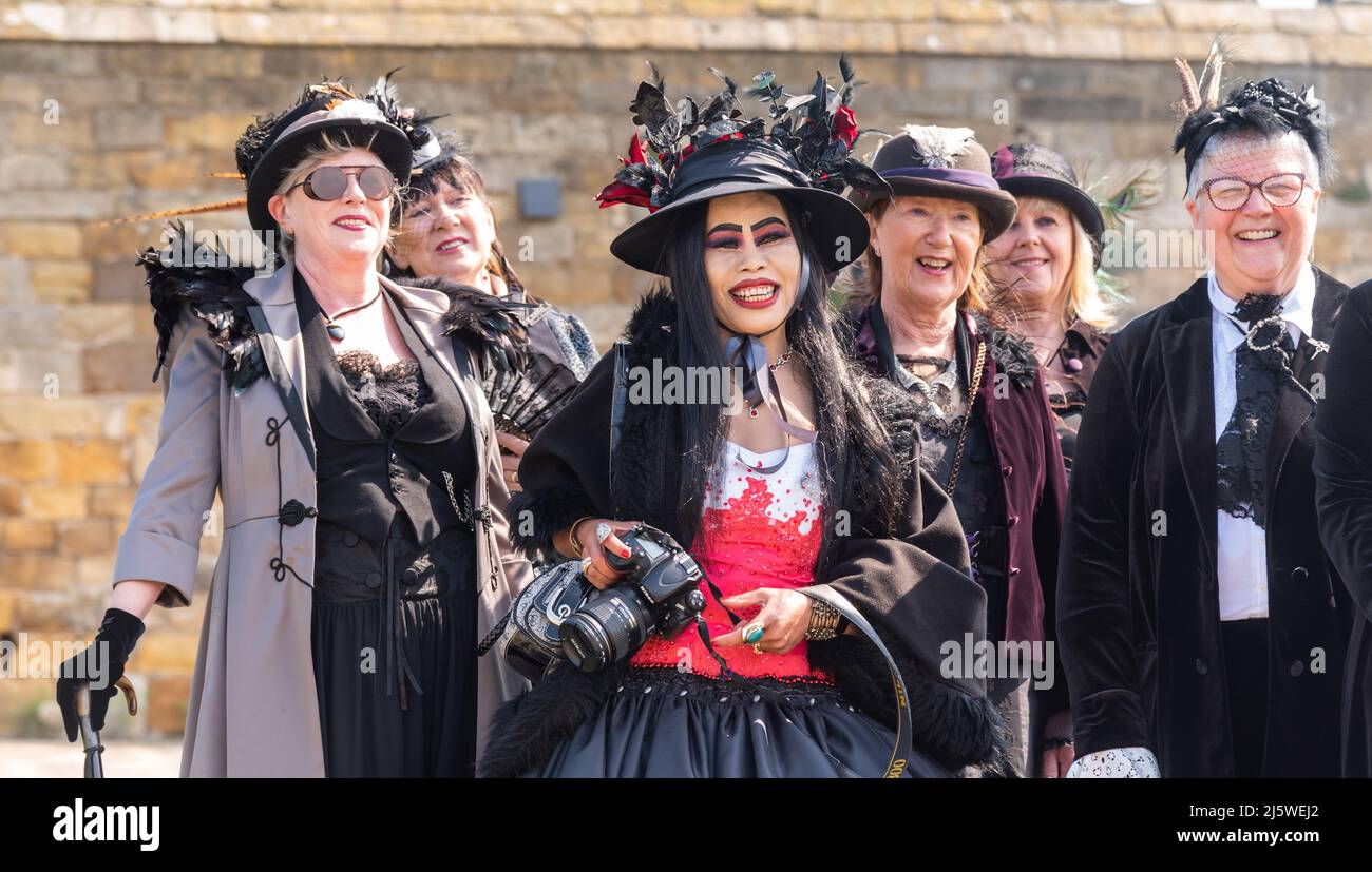 People dressed up at Whitby Goth Festival Stock Photo - Alamy
