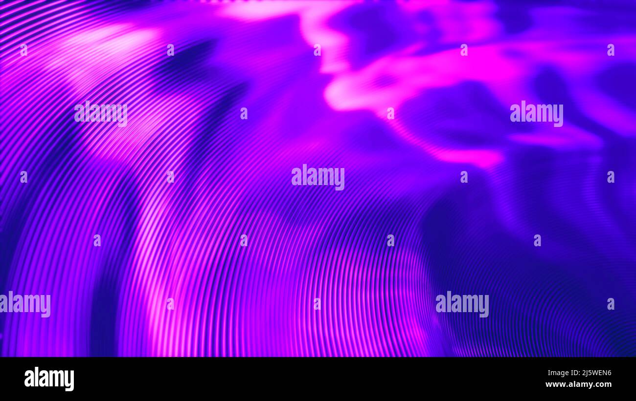Colorful purple liquid metal lines shapes - high tech digital ...
