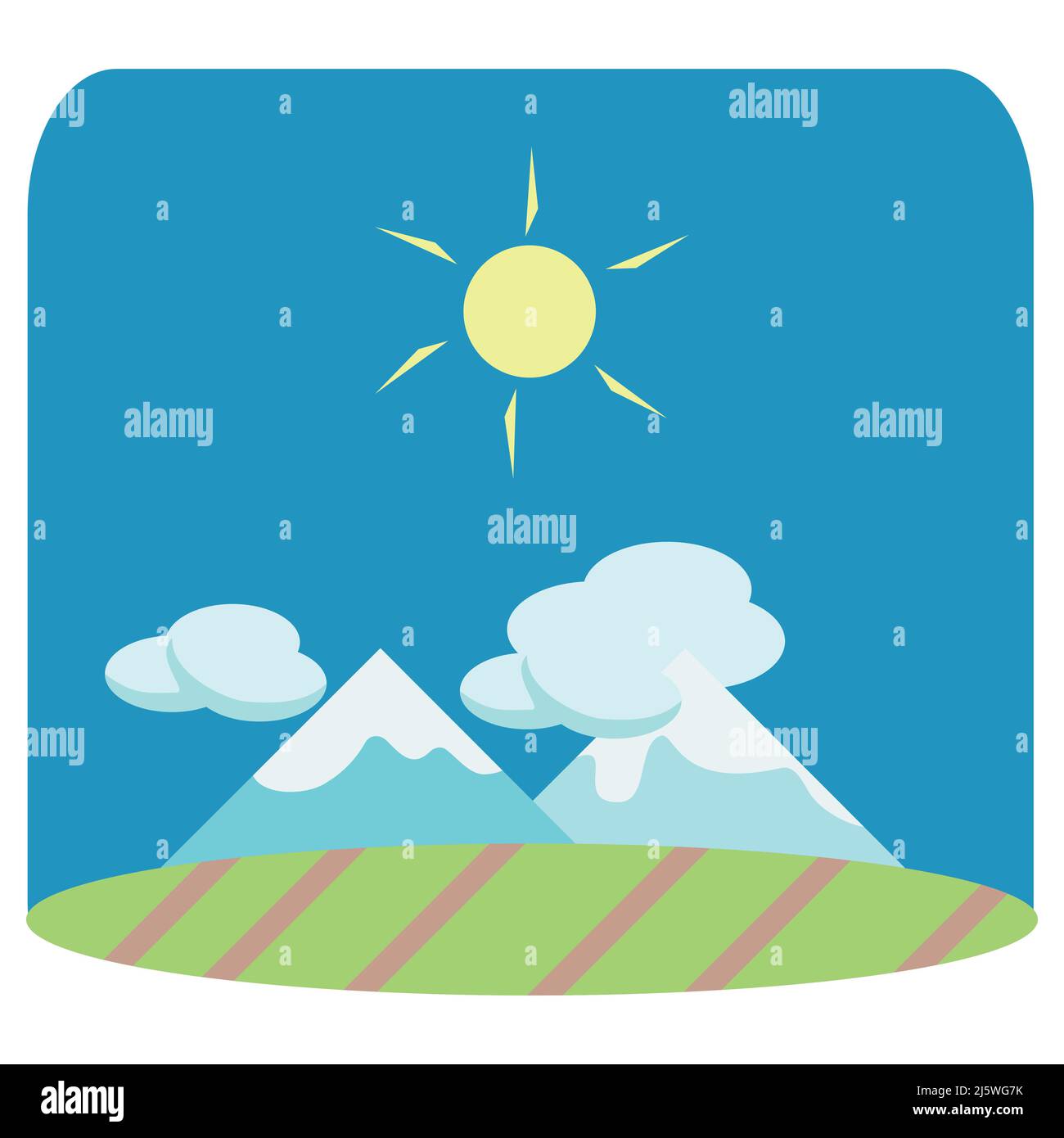 Agriculture farm and farming concept Vector illustration Stock Vector ...