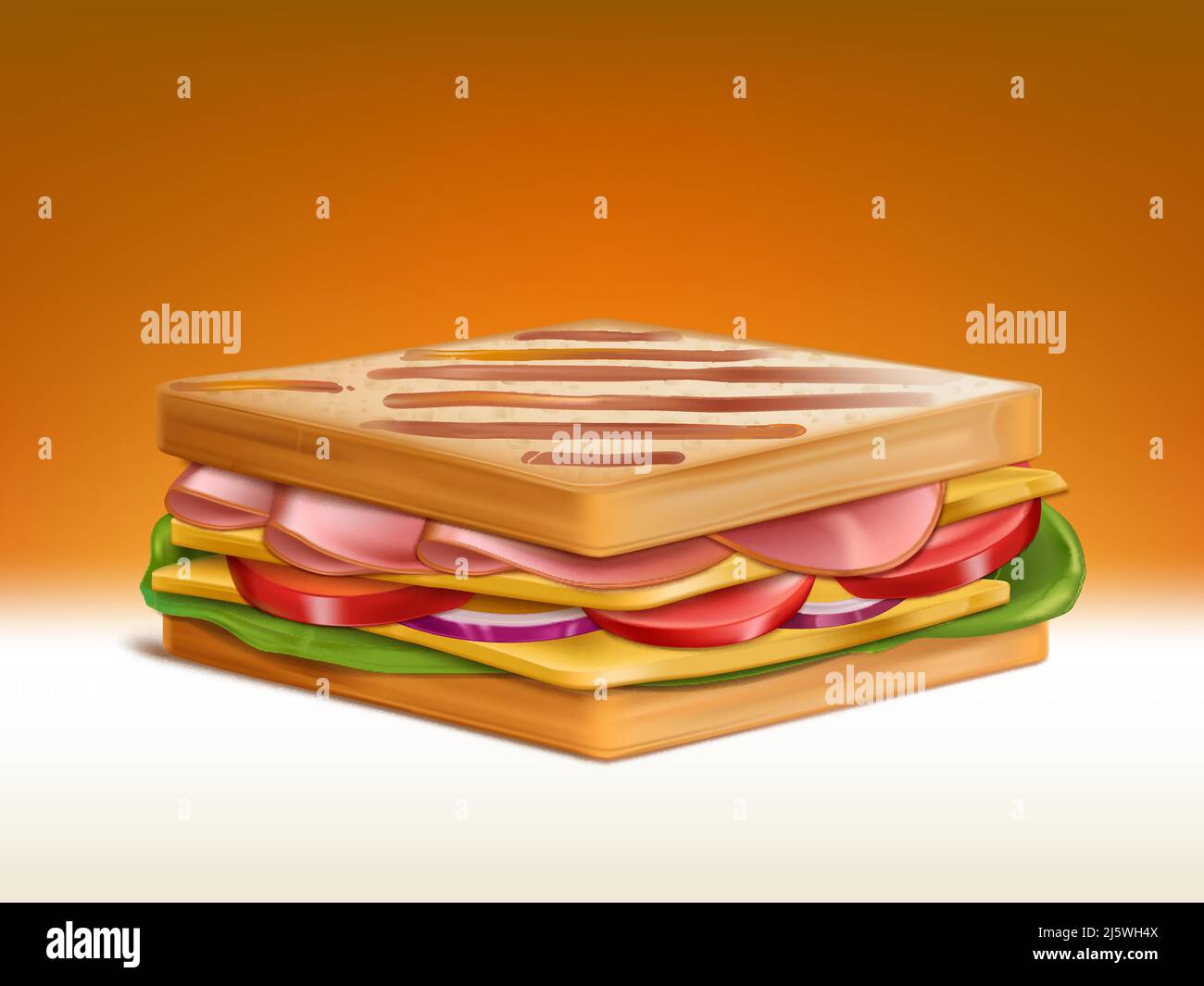 Grilled chicken onion salad Stock Vector Images - Alamy