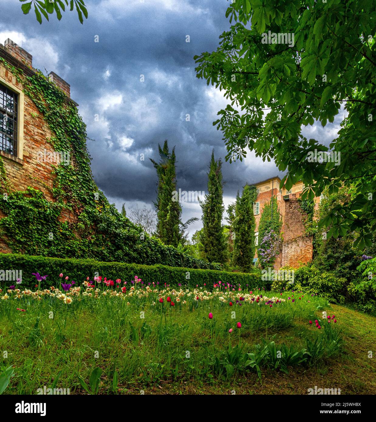 Italy Piedmont Asti province - Piea castle and garden Stock Photo - Alamy