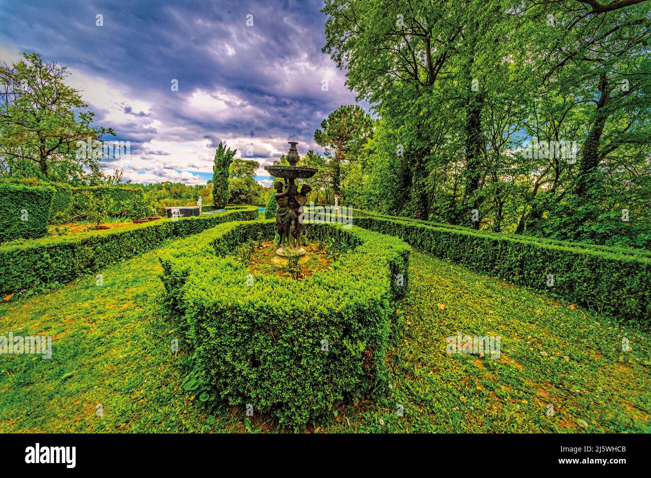 Italy Piedmont Asti province - Piea castle and garden Stock Photo - Alamy