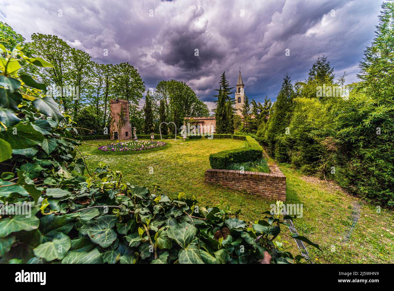 Italy Piedmont Asti province - Piea castle and garden Stock Photo - Alamy