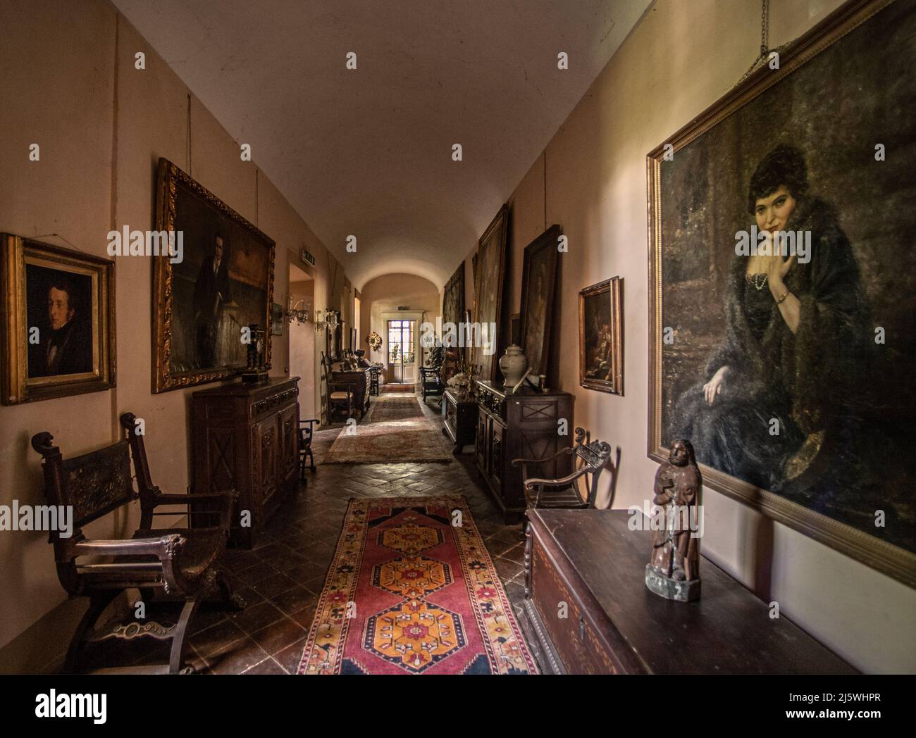 Italy Piedmont Asti province - Piea castle and garden - entrance ...