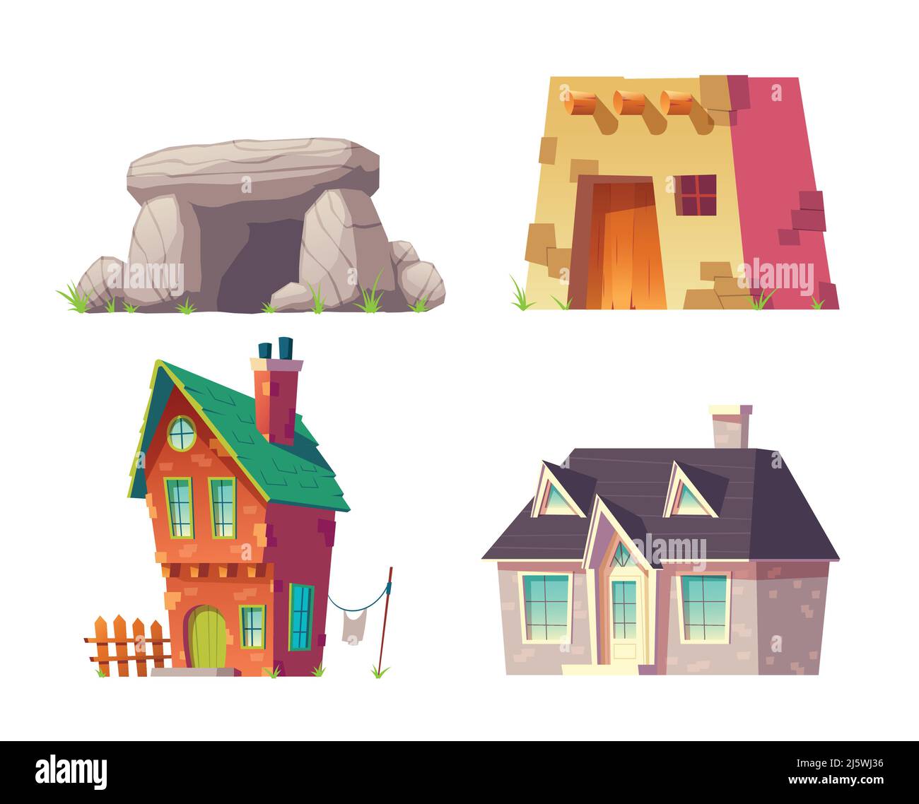 Rural white stone house Stock Vector Images - Alamy