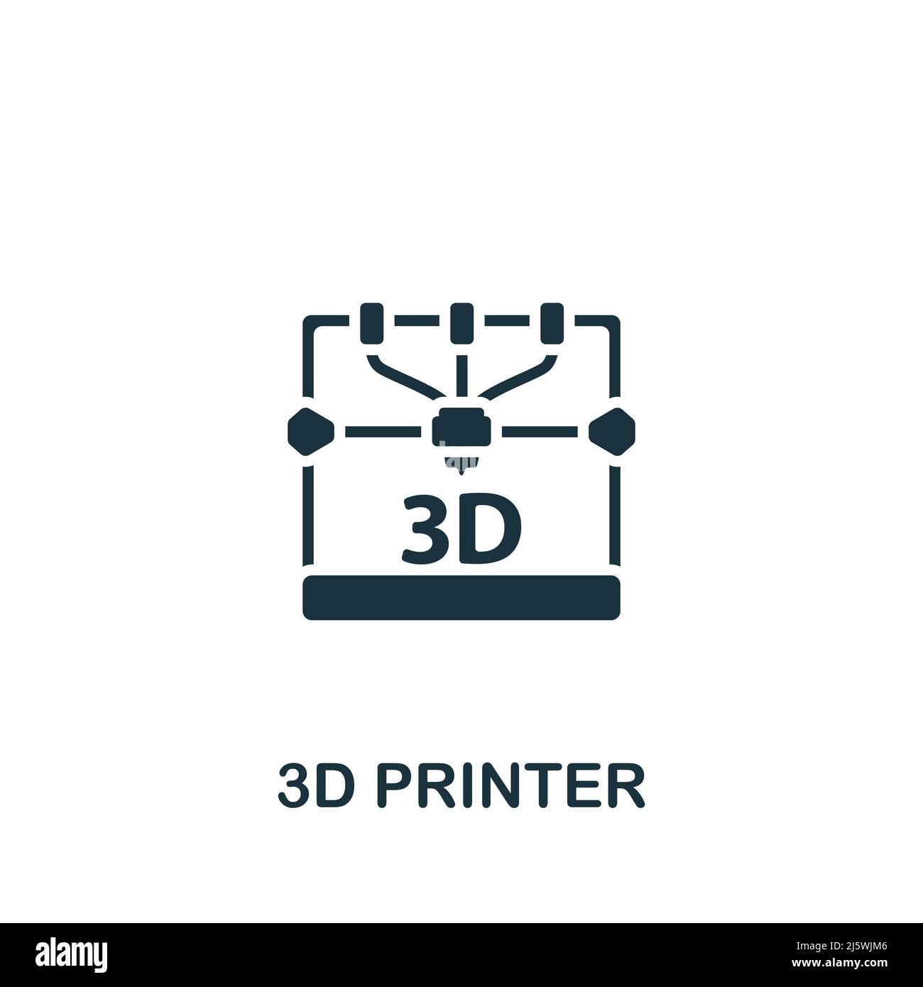 3D Printer icon. Monochrome simple Artificial Intelligence icon for ... 3D Printer icon. Monochrome simple Artificial Intelligence icon for ...