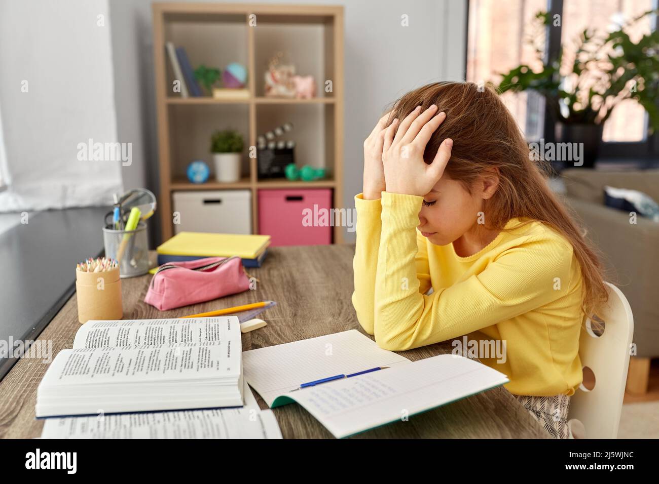 Teen stress homework hi-res stock photography and images - Alamy