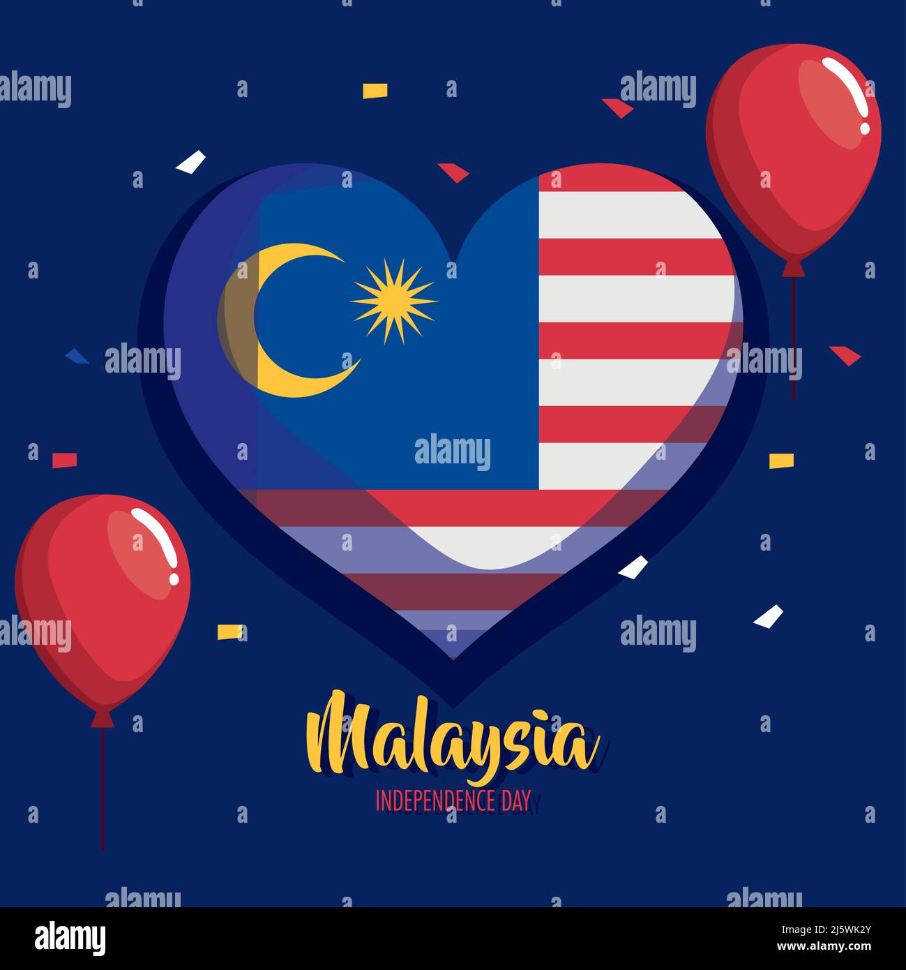 Hari merdeka lettering Stock Vector Images - Alamy