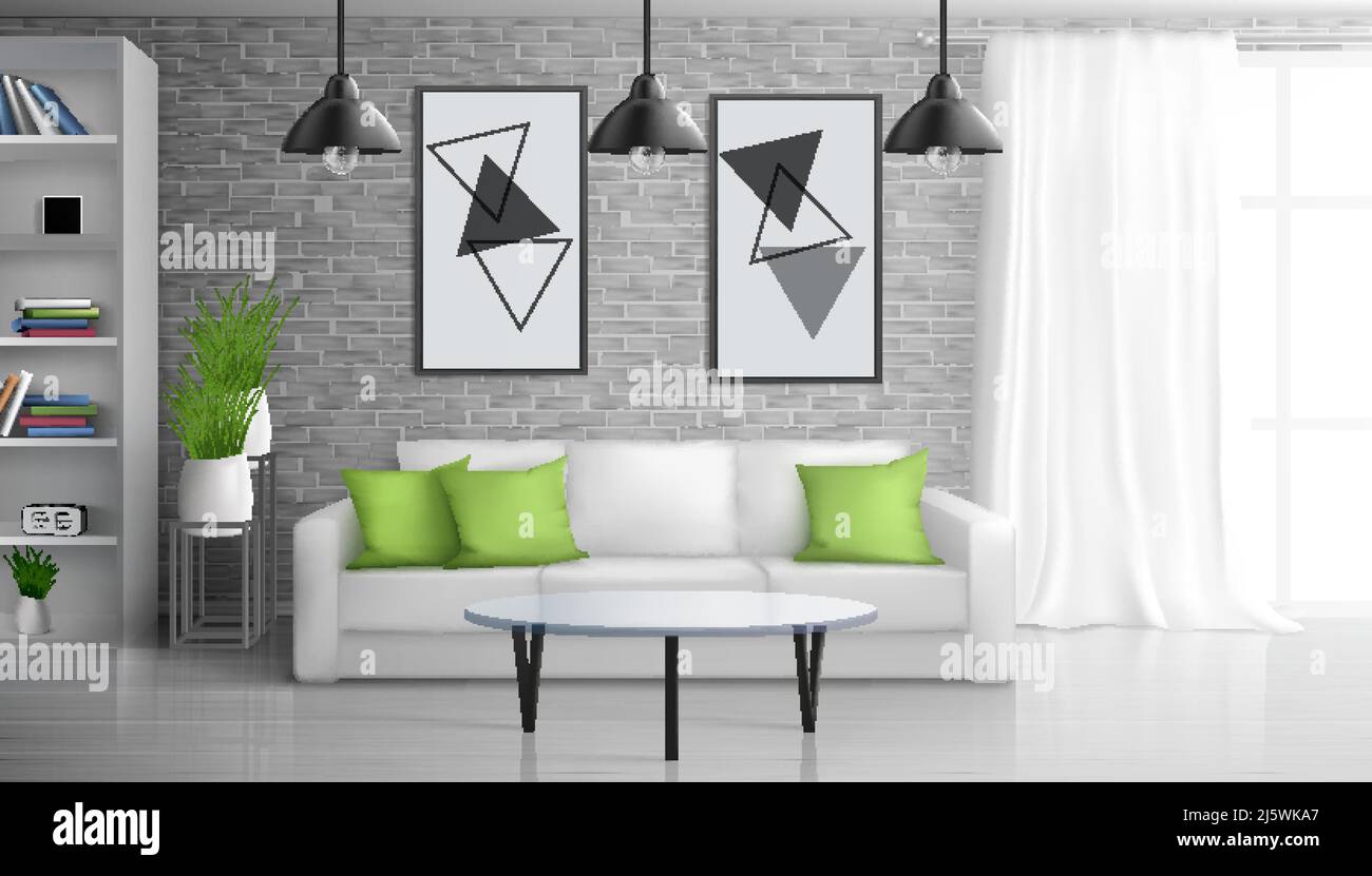 Green nobody sofa wall Stock Vector Images - Alamy
