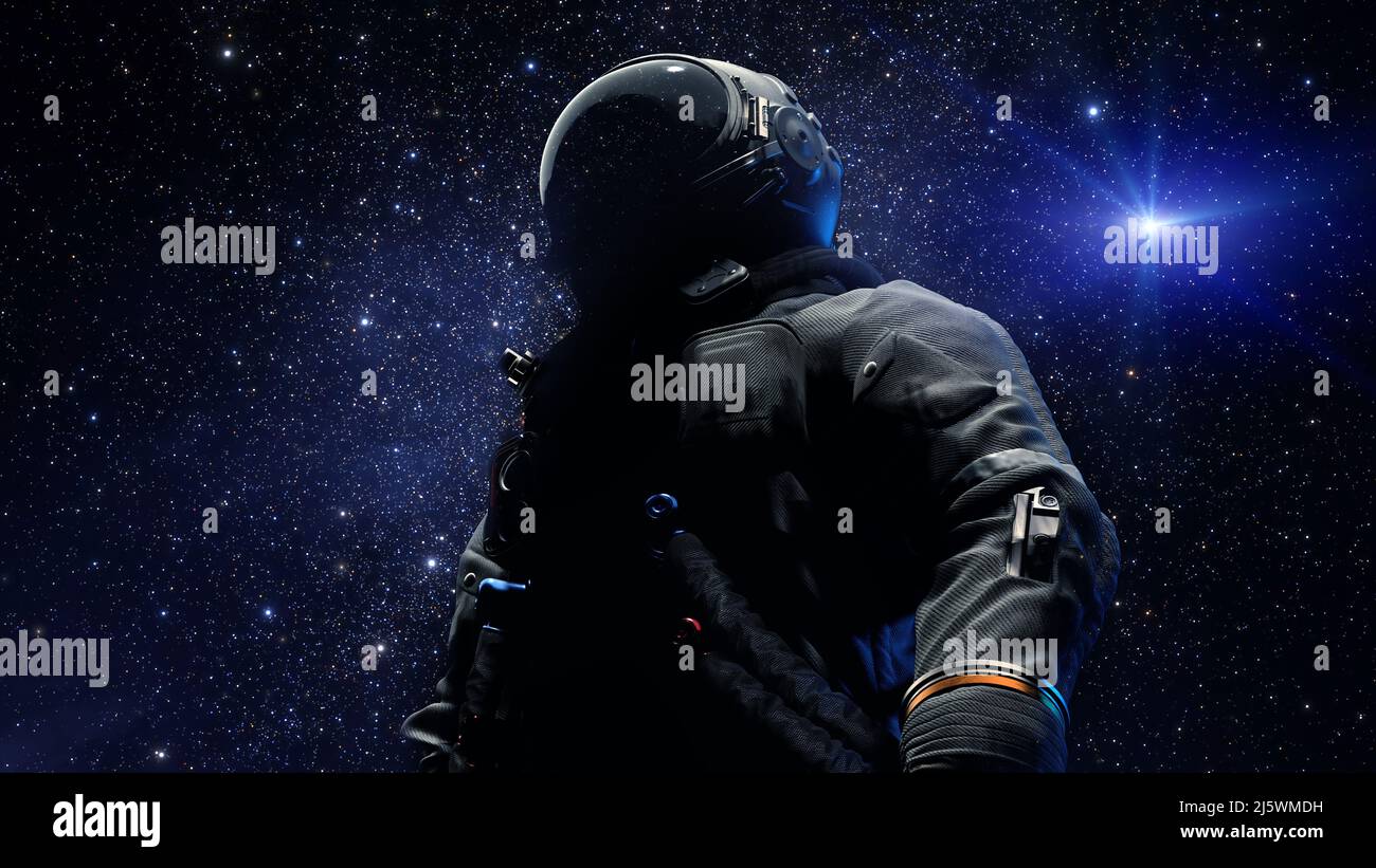 Galaxy Astronaut Helmet Reflection