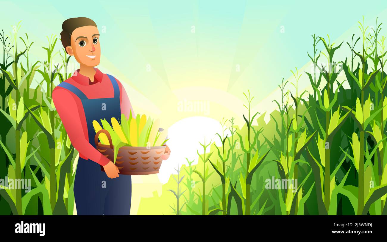 Corn guy Stock Vector Images - Alamy