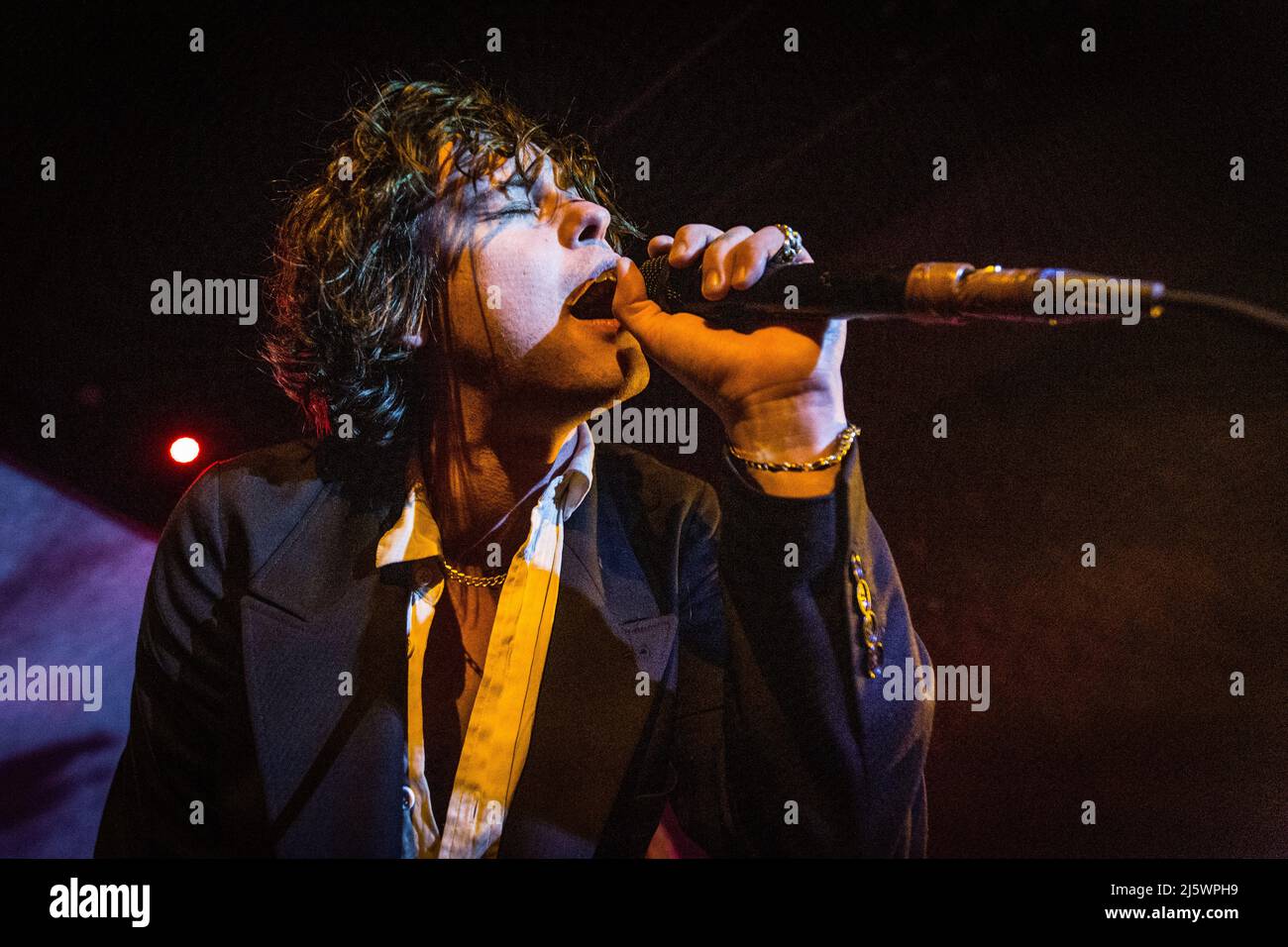 Copenhagen, Denmark. 24th, March 2022. The Danish punk band Iceage ...